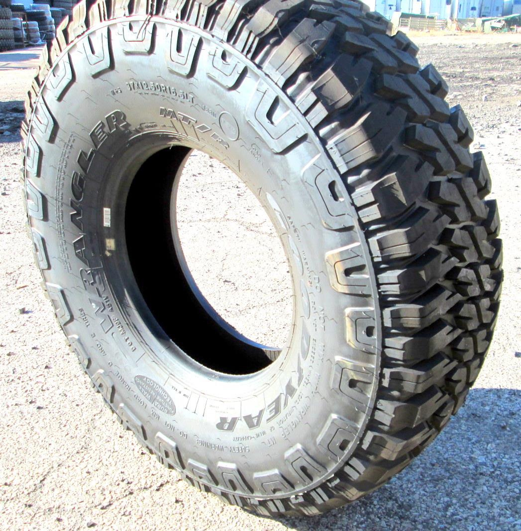 Goodyear Wrangler MT/R 37x12.50R16.5LT Radial Tire 100% Tread HMMWV